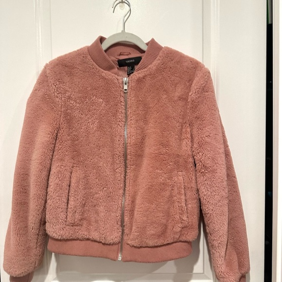 Forever 21 | Jackets & Coats | Forever 2 Pink Fuzzy Jacket | Poshmark